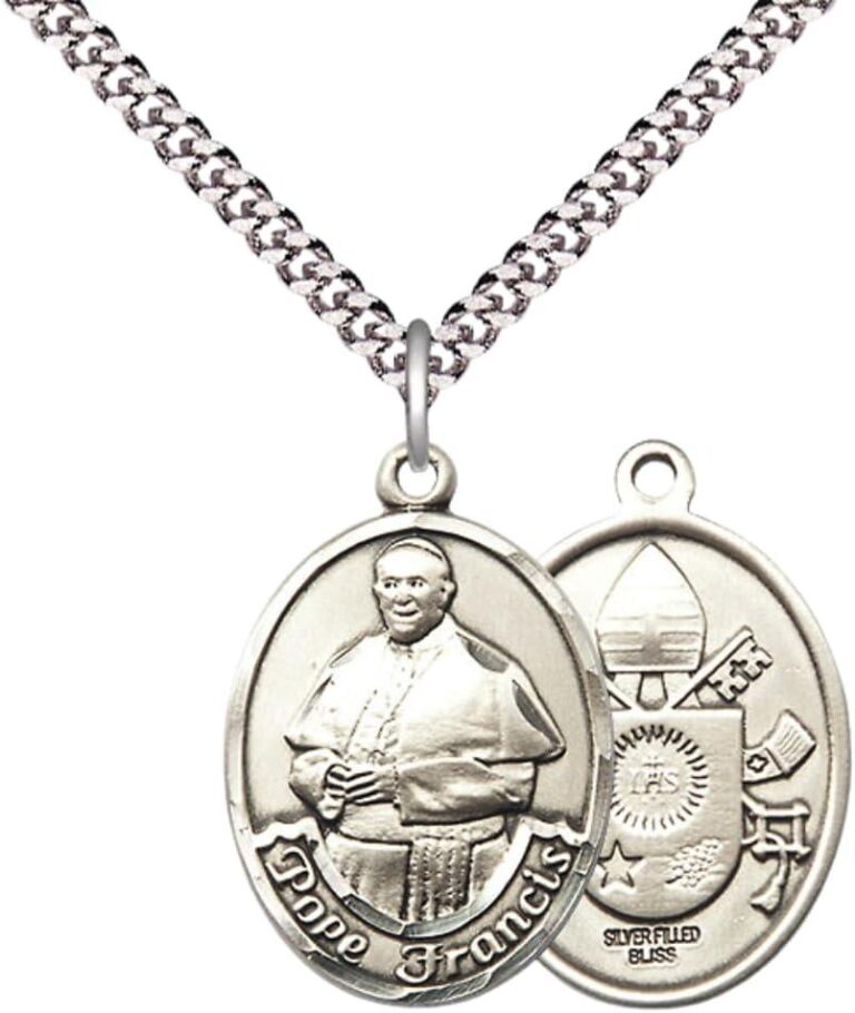 Our Honest Review: Sterling Silver Pope Francis Medal Necklace - Bible ...