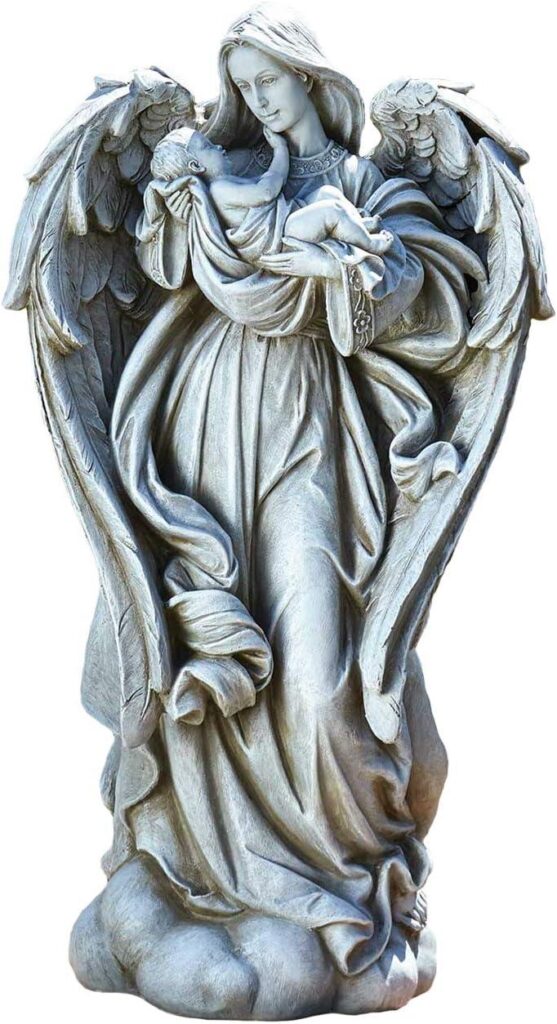 Our Honest Review: Joseph's Studio Angel with Baby Statue Decor - Bible ...
