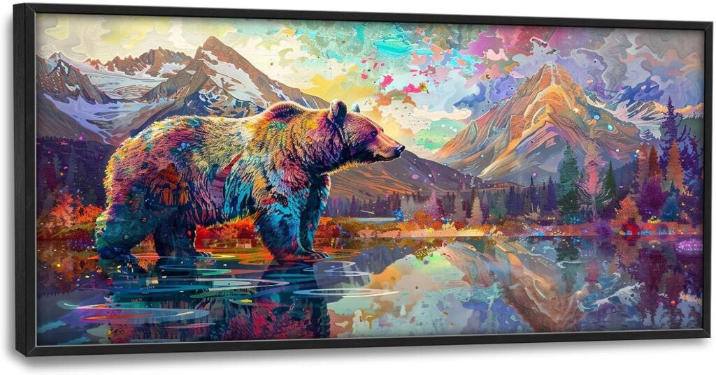 Our Review of the Bear Large Wall Art: Stunning Modern Mountain Decor ...